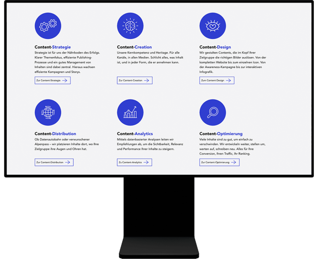 Customized Corporate Site für Redact